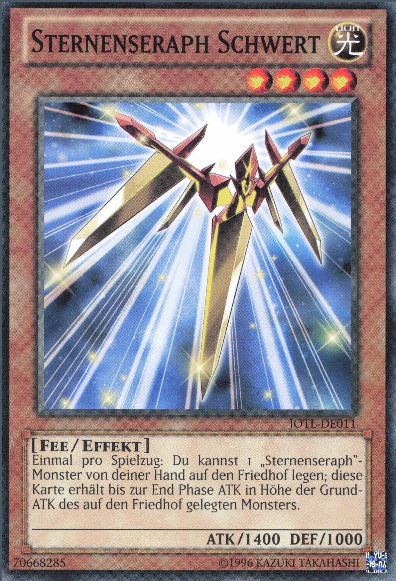 Recollectibles Sammelkarte Yugioh Karte Sternenseraph Schwert Deutsch