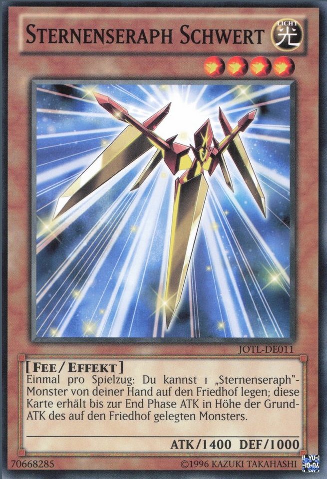 Recollectibles Sammelkarte Yugioh Karte Sternenseraph Schwert Yu Gi Oh