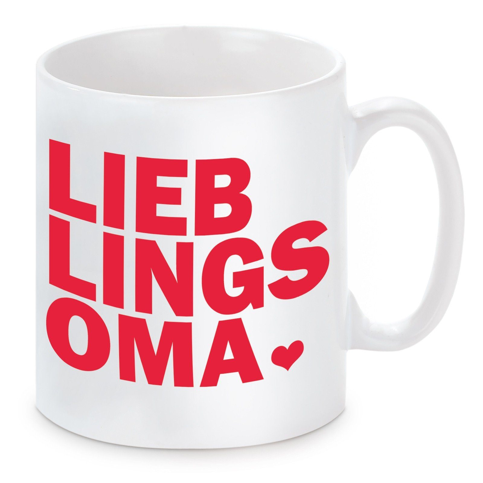 Herzbotschaft Tasse Kaffeebecher Mit Motiv Lieblingsoma Keramik