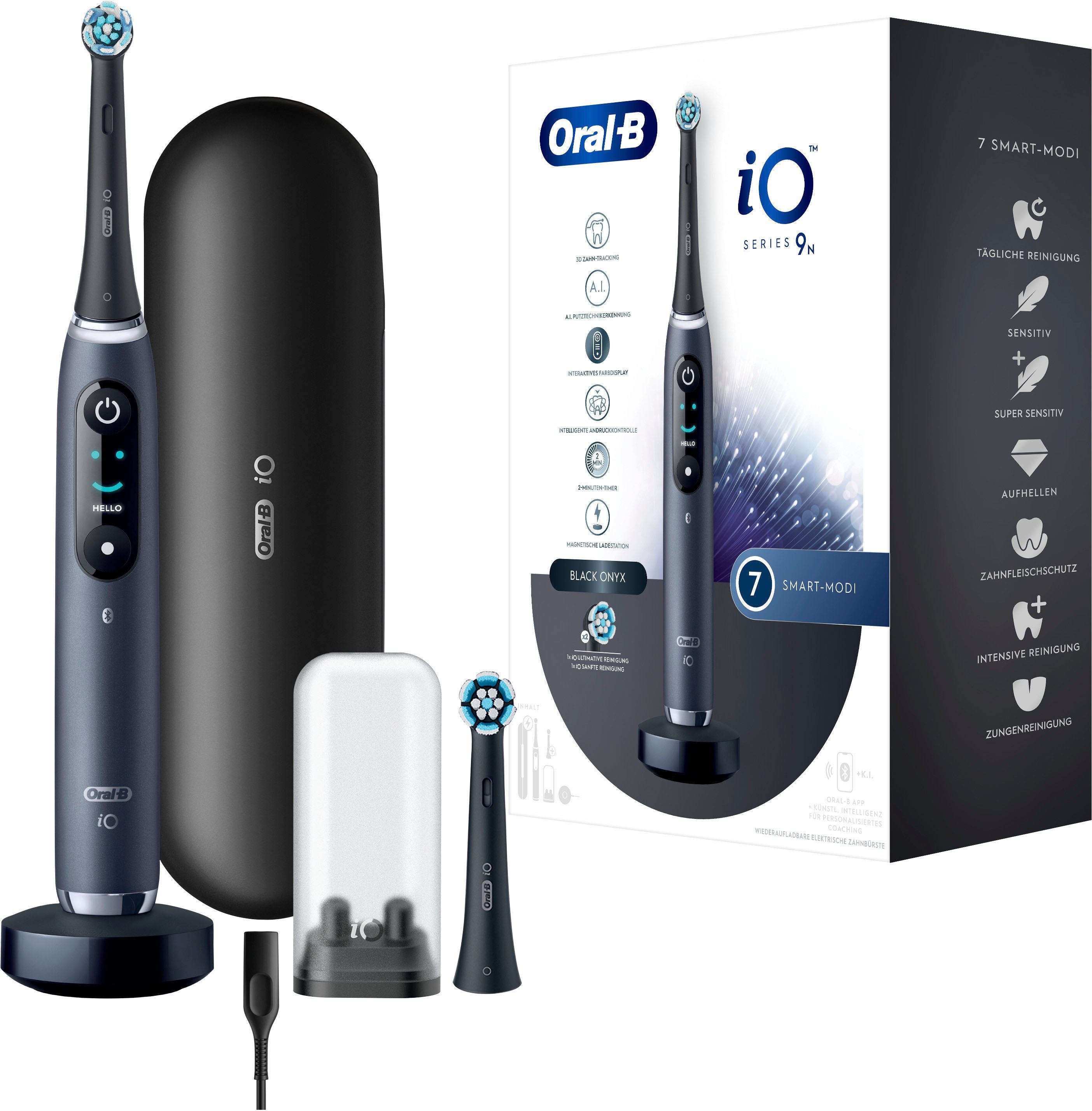 Braun Elektrische Zahnbürste Oral-B iO Series 9N, Black Onyx
