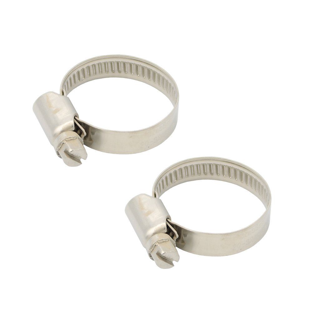 puteus Dichtschelle 2x Edelstahl Schlauchschelle 20-32mm Schlauchklemme, Dichtungsschelle