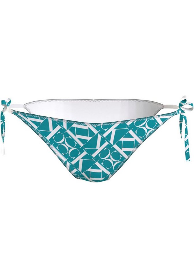 Calvin Klein Swimwear Bikini Hose String Side Tie Print Mit Allover Print
