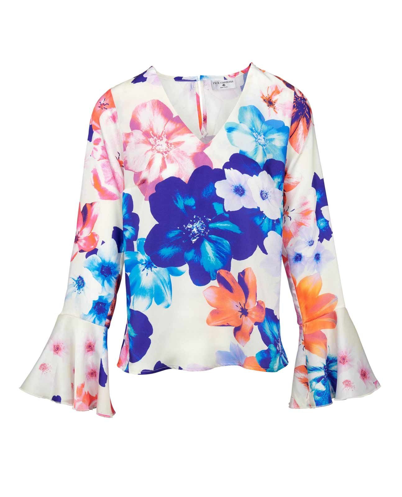 Rick By Rick Cardona Druckbluse Rick Cardona Damen Designer Druckbluse