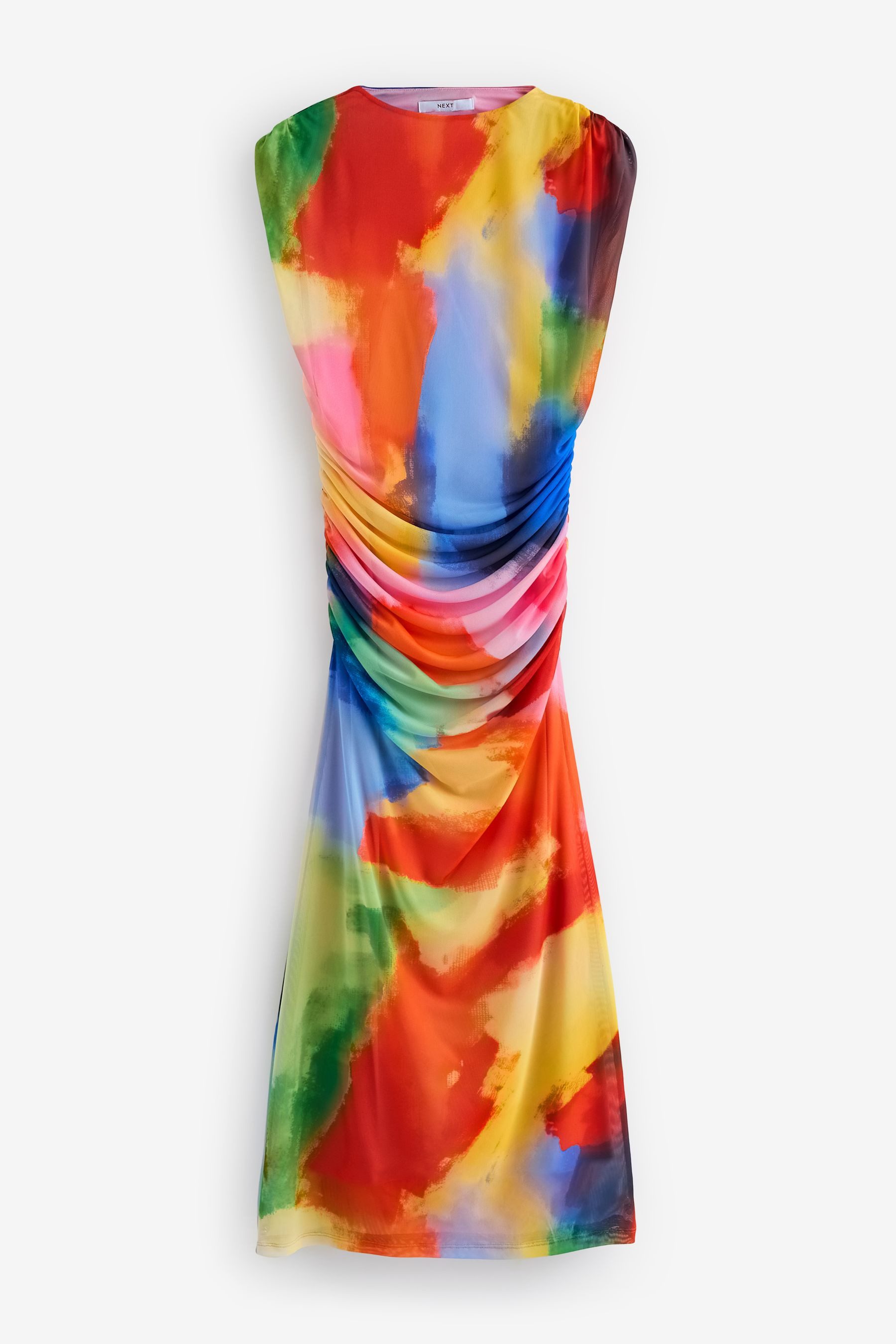 Next Midikleid Hochgeschlossenes Midikleid Mit Mesh 1 Tlg Get The