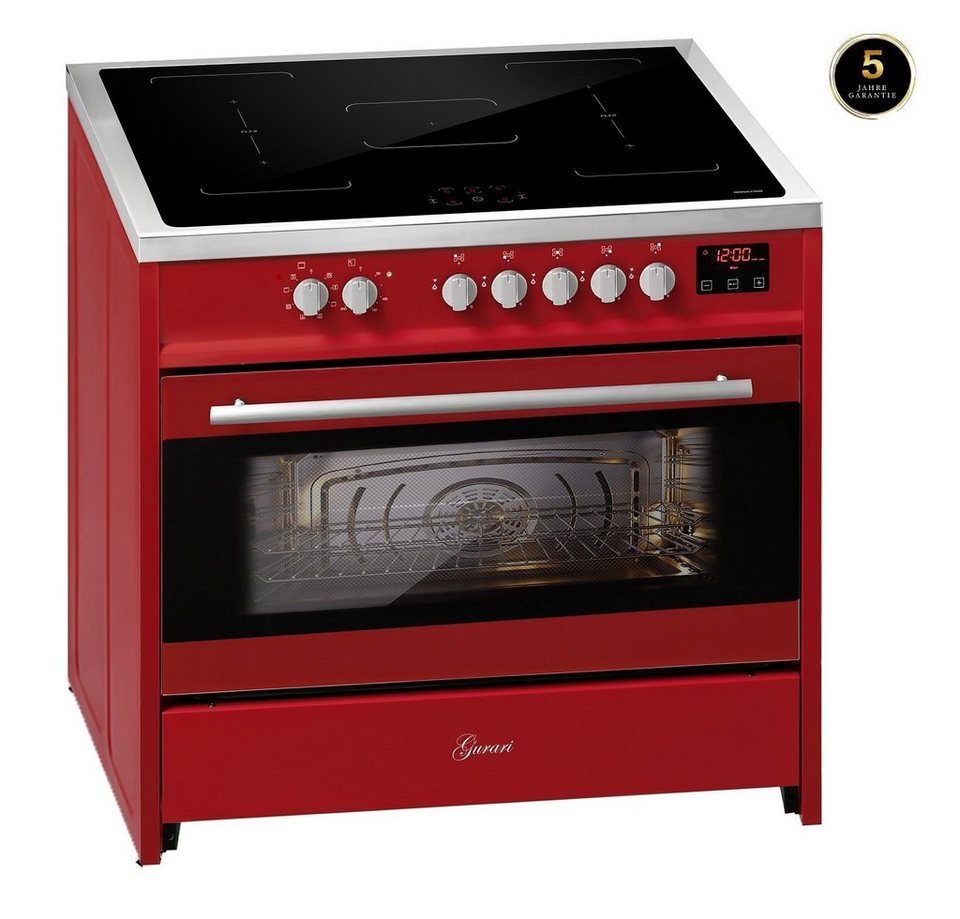 Gurari Induktions Standherd E 913 R5 Jahres Garantie Range Cooker 90