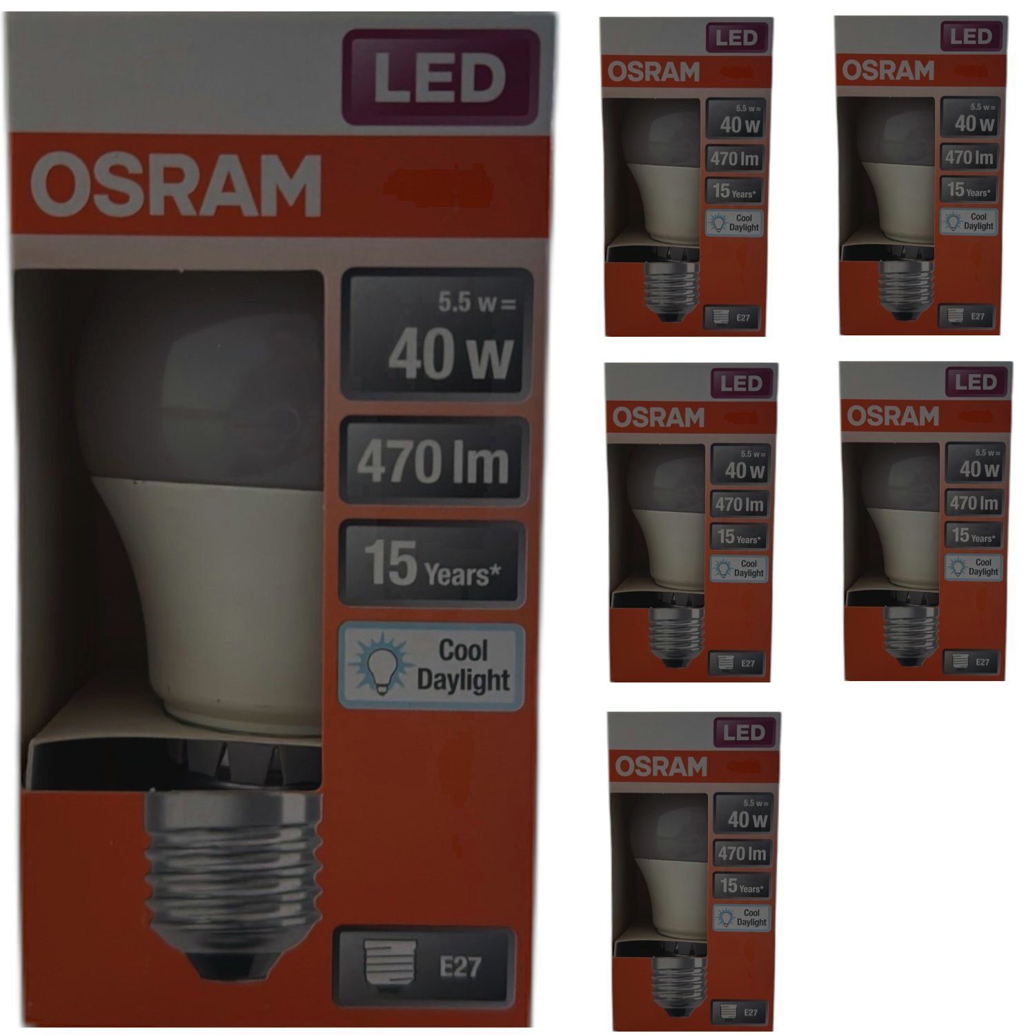 Osram LED-Leuchtmittel STAR, E27, 6500