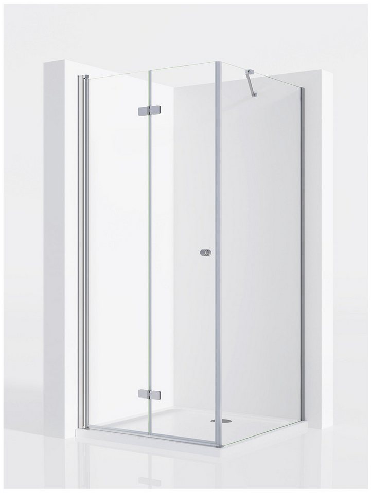 Impts Eckdusche Duschtür Falttür Mit Seitenwand Bxt 75x70 Cm