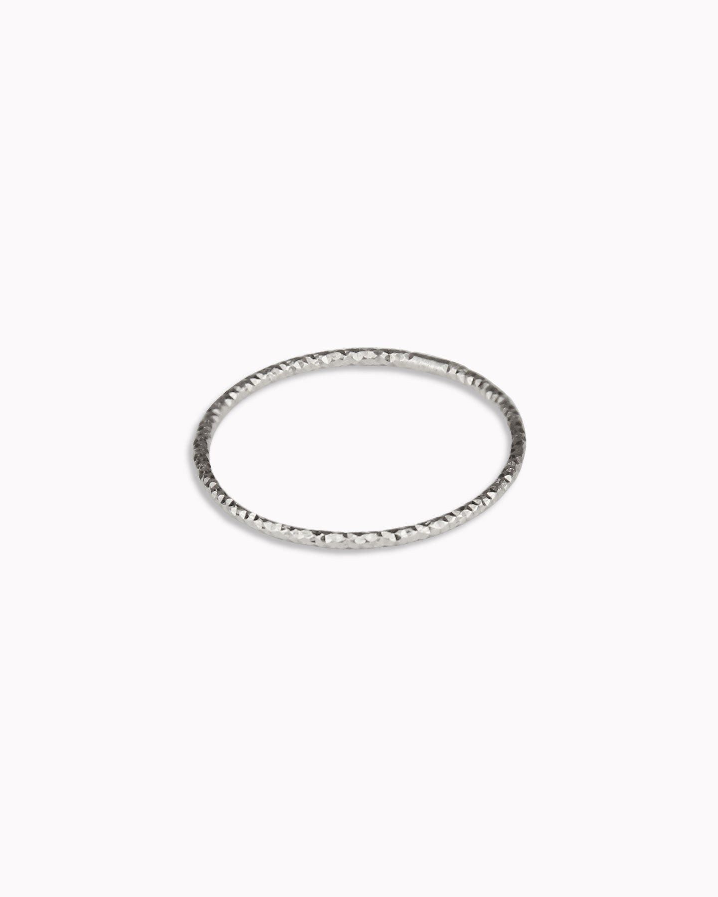 lille mus Silberring Ring 'Glitzer' 925 Silber / vergoldet
