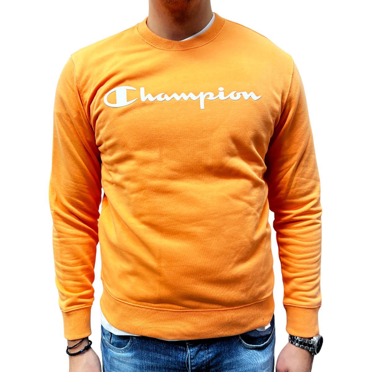 Champion Sweater Logo (1-tlg), Comfort Fit für ein lockeres ...