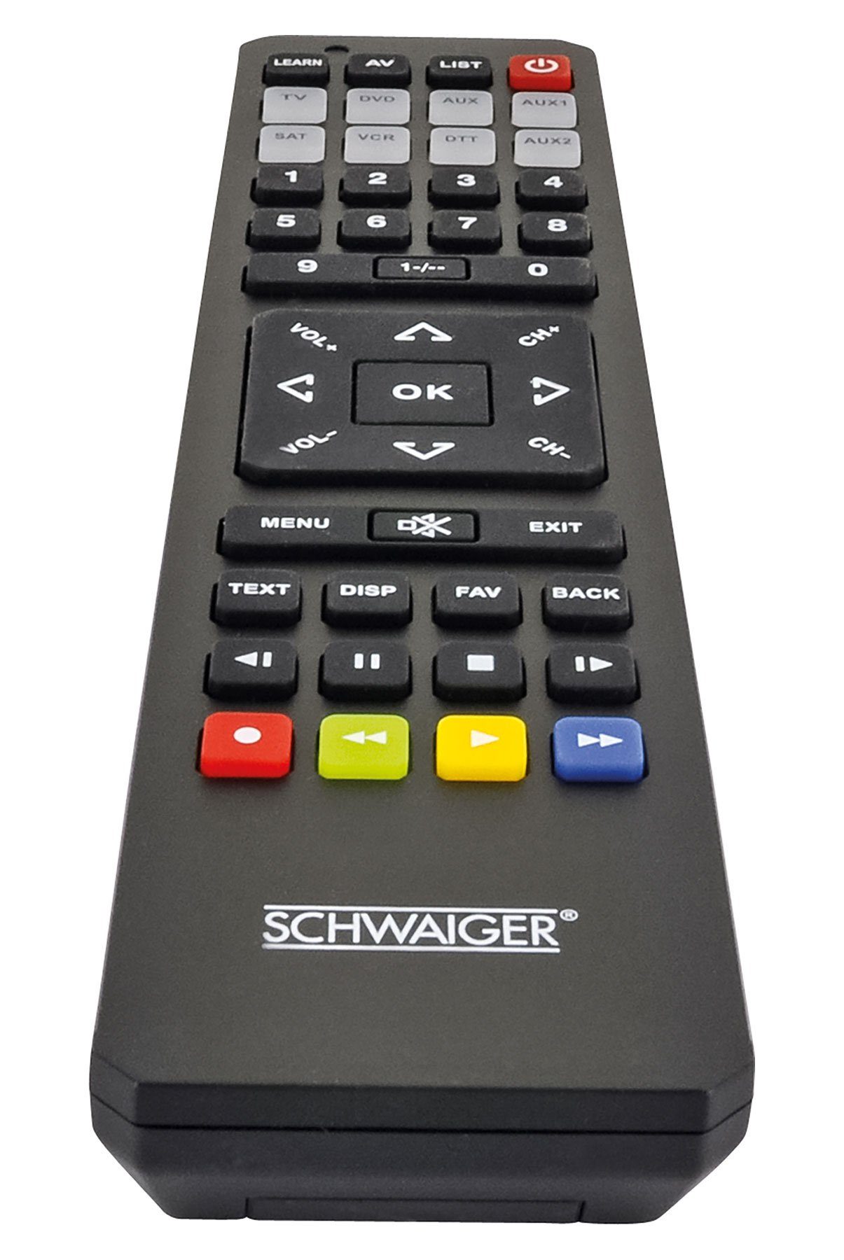 Schwaiger UFB4801 031 Universal-Fernbedienung (8-in-1, Steuertasten für ...
