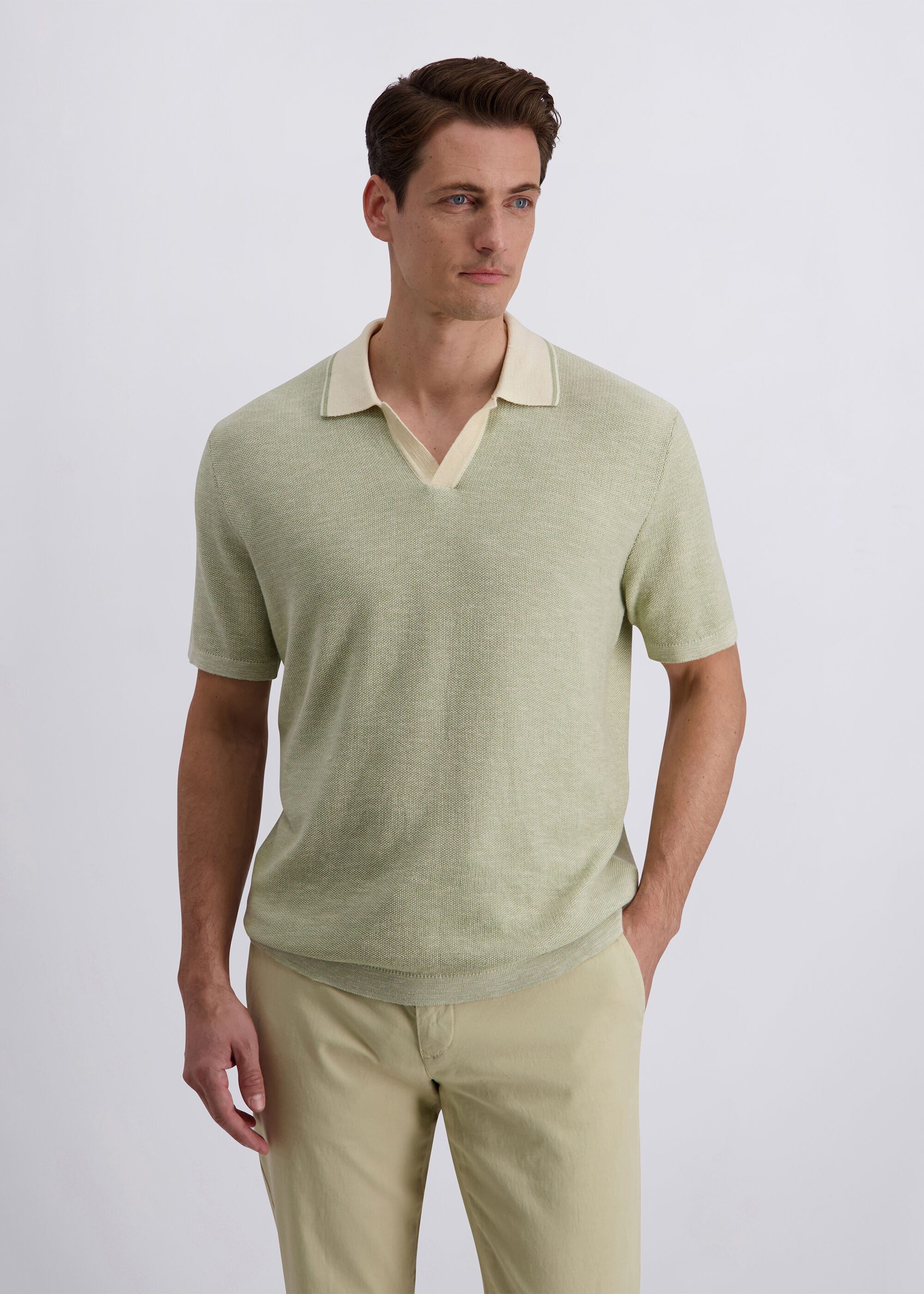 Pierre Cardin Poloshirt (1-tlg) im modern Fit, Lebendige Textur