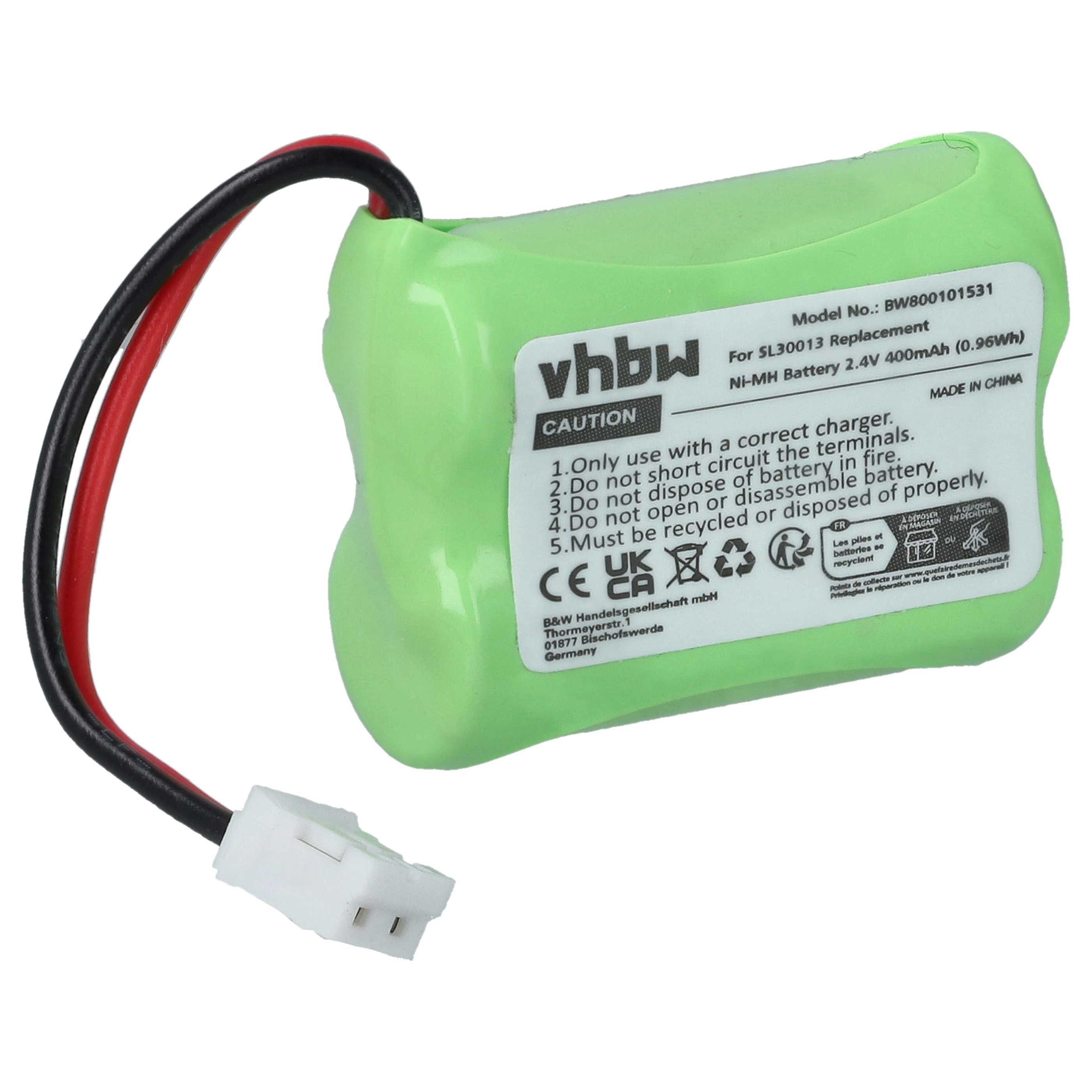 vhbw Akku Ersatz für SL30013 für Festnetz & DECT (400 mAh, 2,4 V, NiMH) Akku Akku NiMH 400 mAh ...