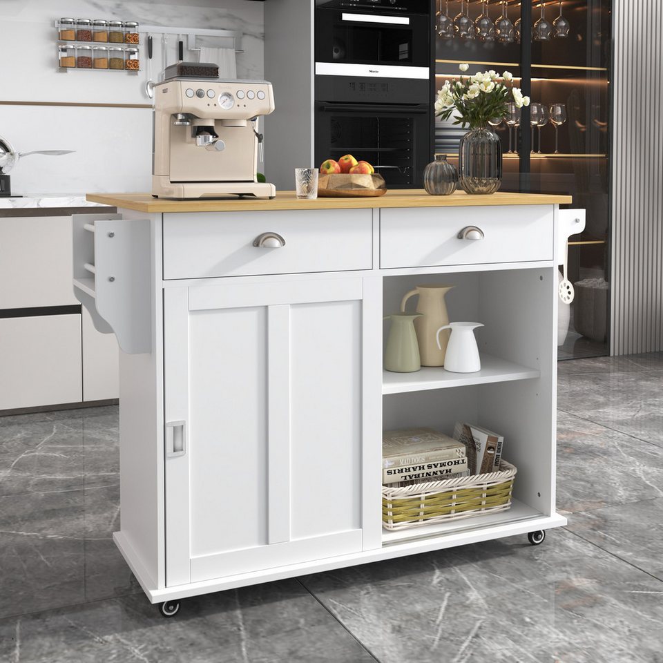 Flieks Küchenwagen Sideboard 1 St Mit Verstellbare Einlegeböden