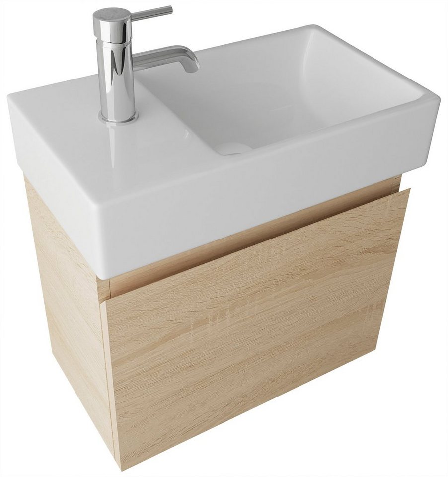 Alpenberger Badmöbel Set Gäste Wc Waschbecken Mit Unterschrank