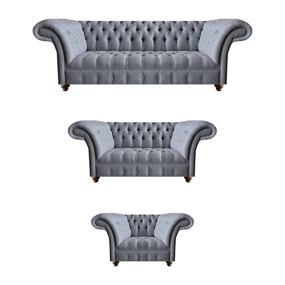 Jvmoebel Chesterfield Sofa Chesterfield Edle Textilgarnitur Designer 3