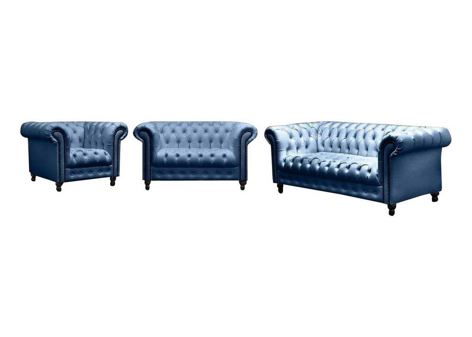 Xlmoebel Sofa Chesterfield Sofagarnitur 3 2 1 Sitzer Design Wohnzimmer