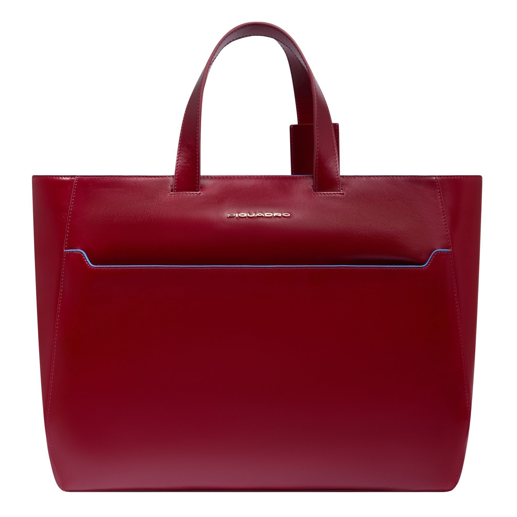 Piquadro Shopper Blue Square, Leder, Ausstattungen: auf Trolley ...