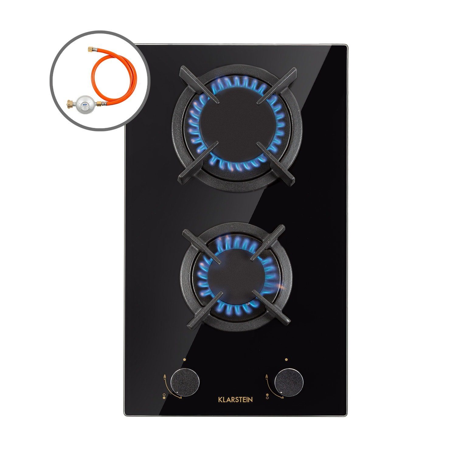 Klarstein Induktions Kochfeld Goldflame Domino Gaskochfeld 2 Flammig