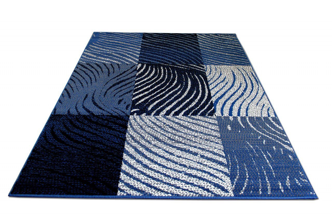 Pergamon Designteppich Teppich Trendline Zebra Karo Rechteckig Höhe 8 Mm