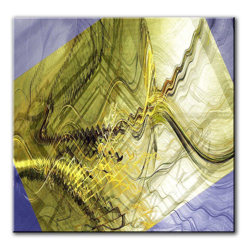 Sinus Art Leinwandbild Einfacher Sinn Abstrakt 60x60cm