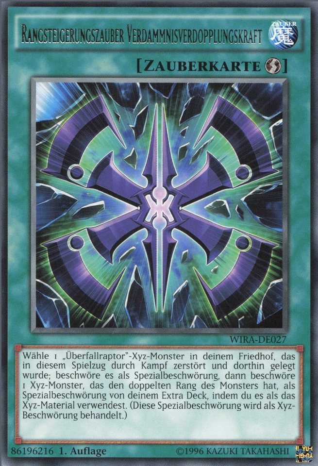 Recollectibles Sammelkarte Yugioh Karte Rangsteigerungszauber