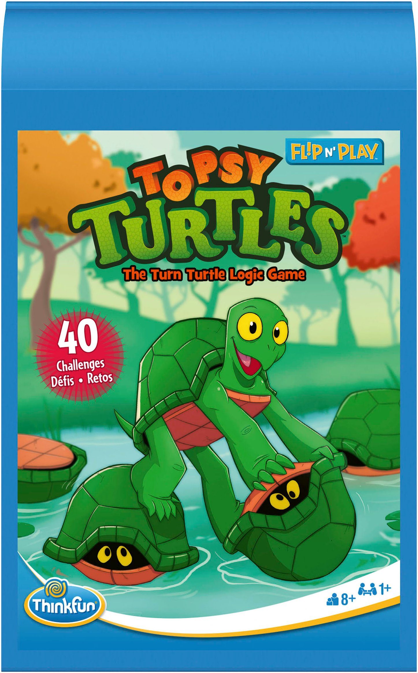 Thinkfun® Spiel Flip n’ Play - Topsy Turtles, Fördert kognitive Fähigkeiten