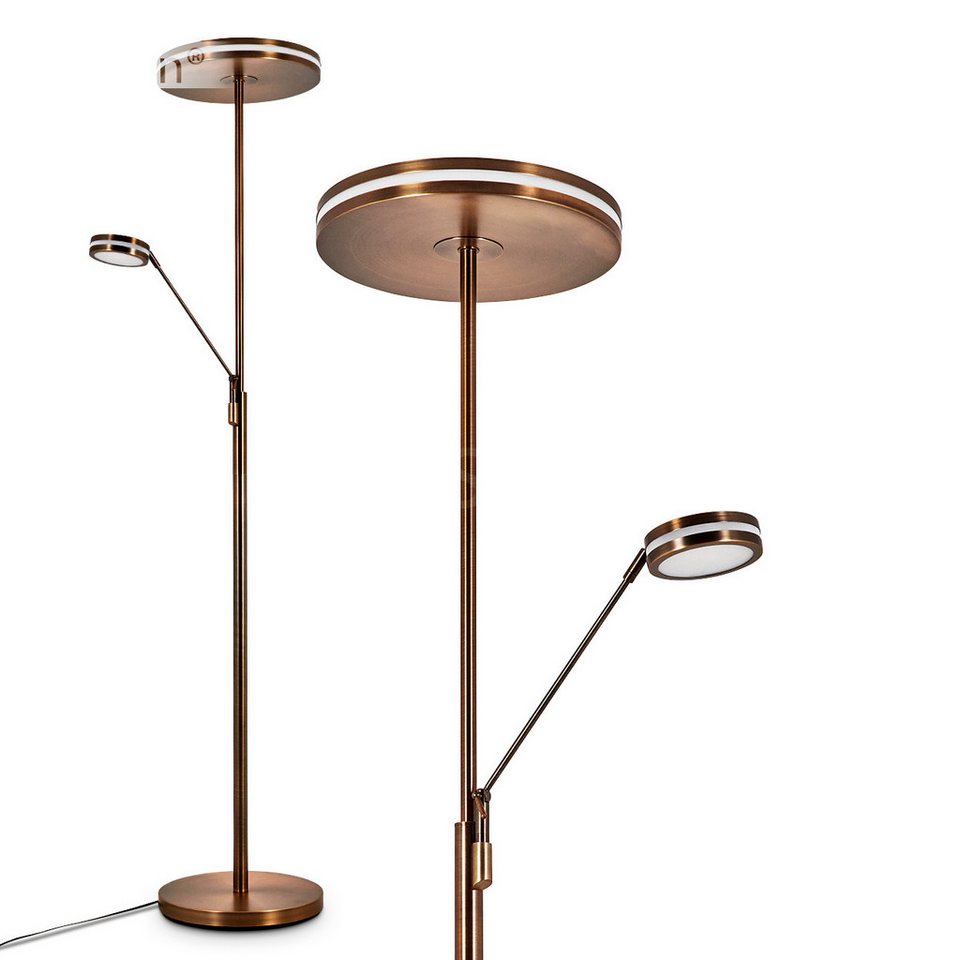 Hofstein Stehlampe Lattarico Bodenlampe Aus Metallkunststoff In