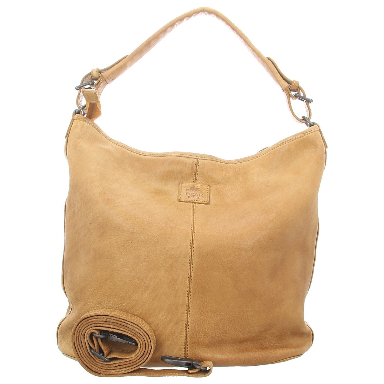 Bear Design Handtasche, okergeel