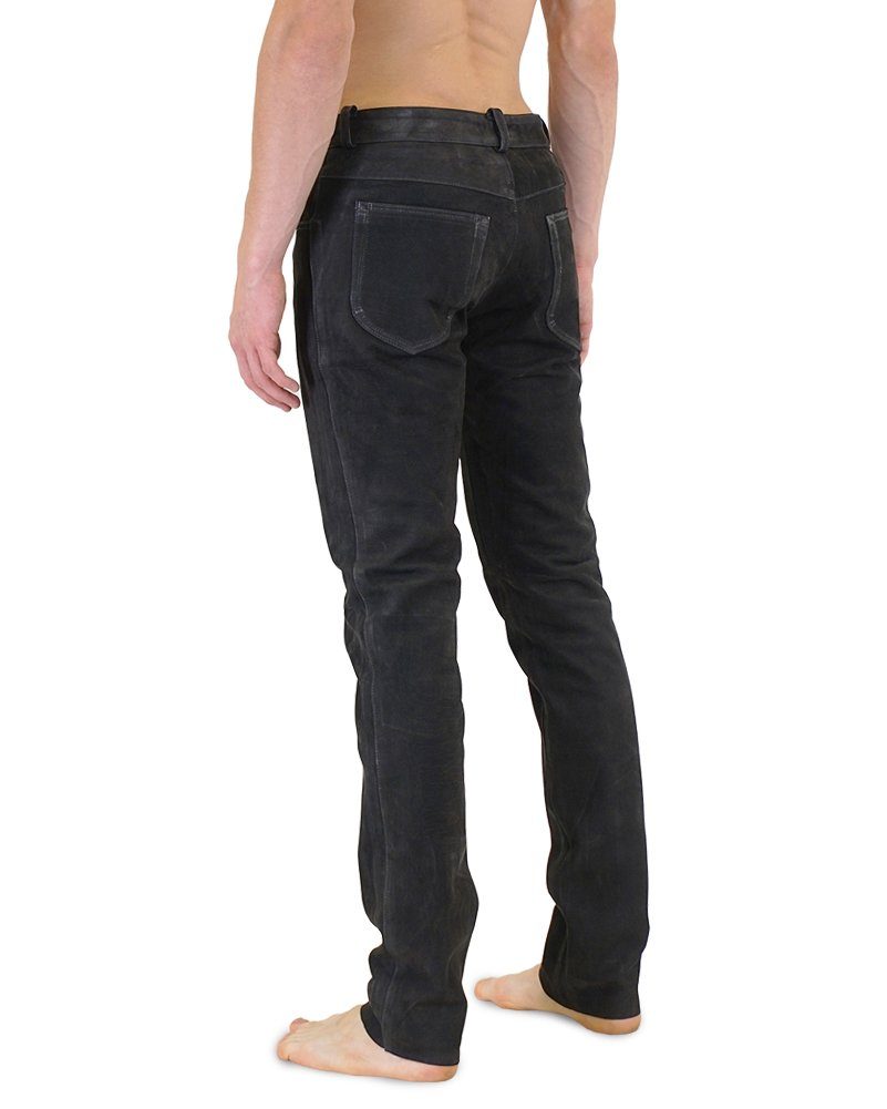 BOCKLE Lederhose Bockle® Nubuk Leather Buttons Herren Lederhose ...