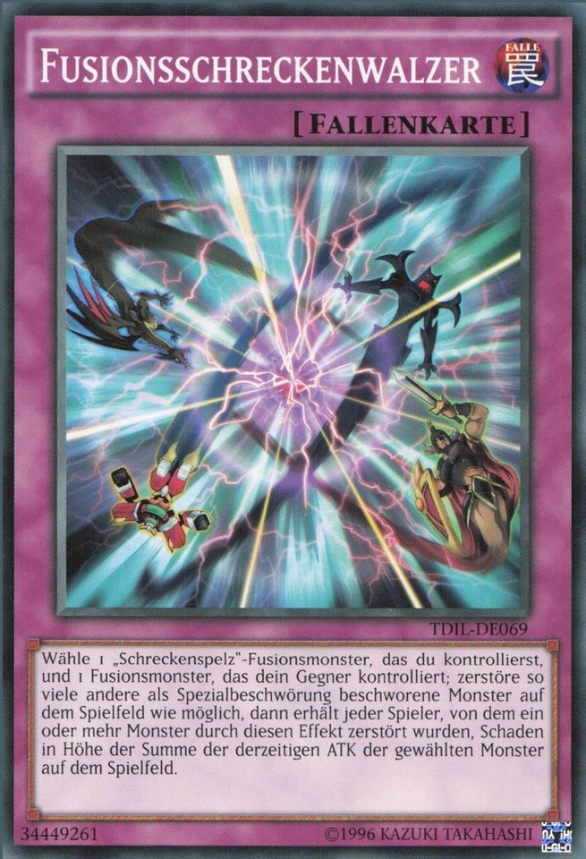 Recollectibles Sammelkarte Yugioh Karte Fusionsschreckenwalzer Deutsch