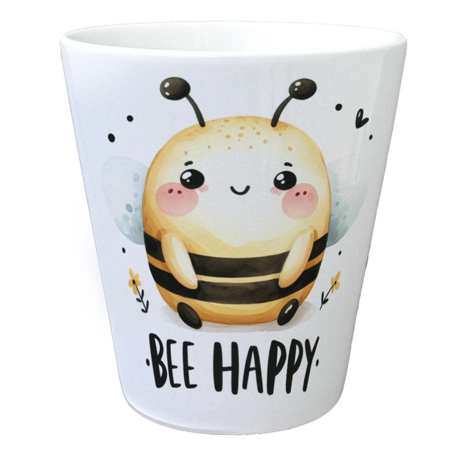 speecheese Blumentopf Biene Bee Happy Blumentopf