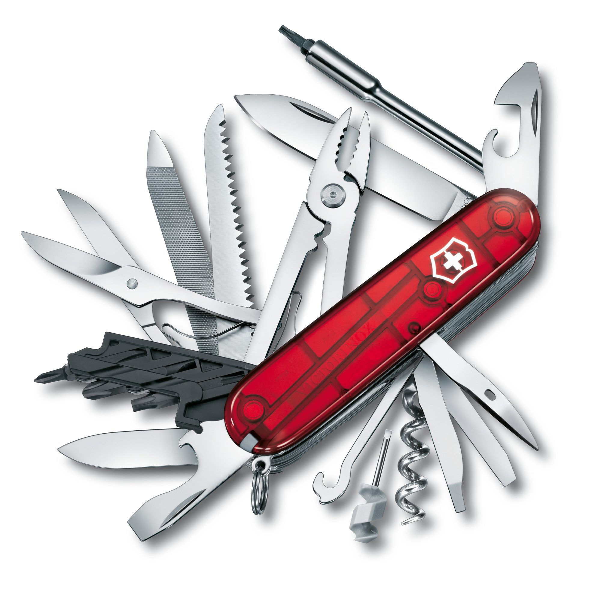 Victorinox Taschenmesser CyberTool L 1.7775.T 39 Funktionen rot transparent