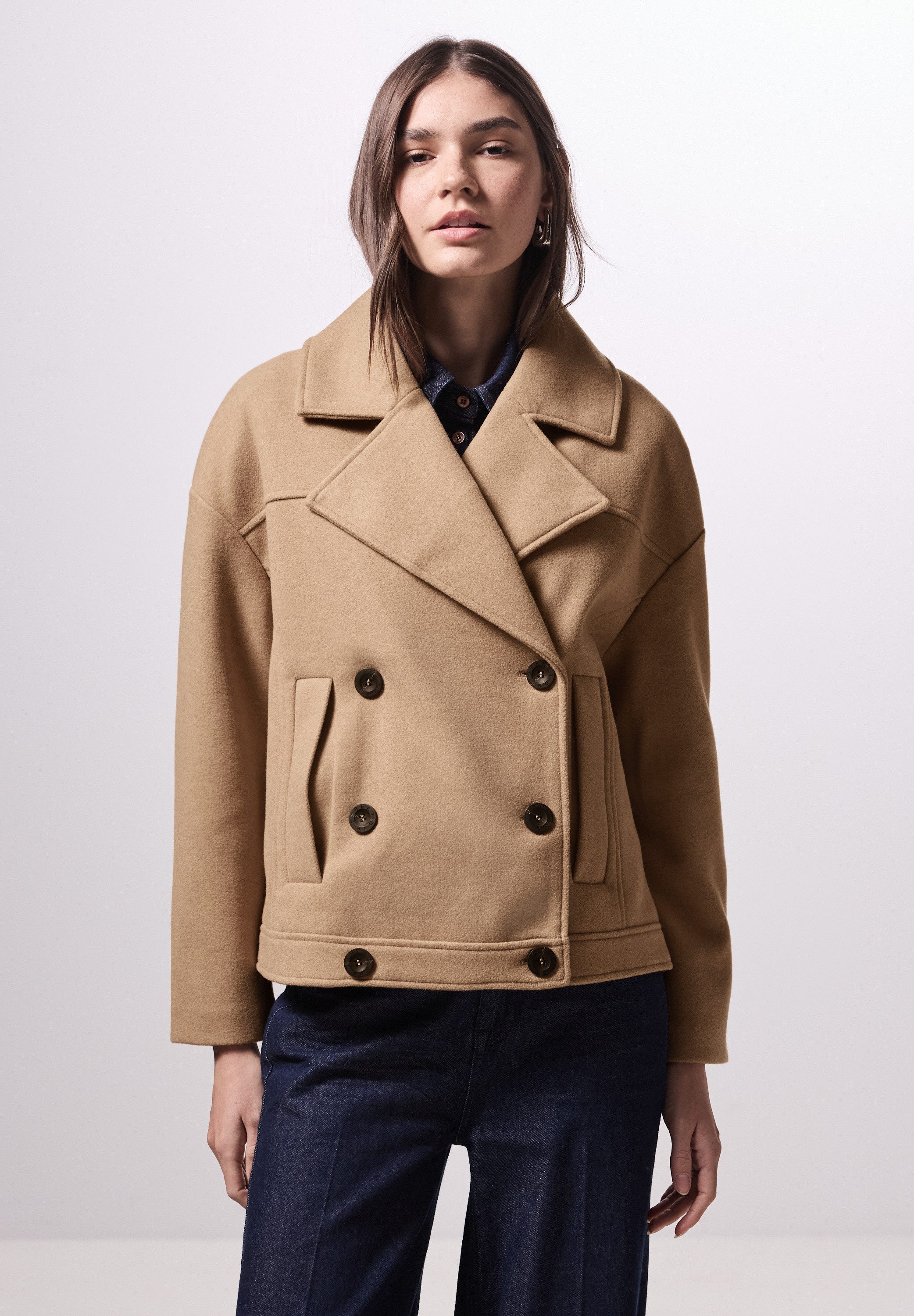 STREET ONE STUDIO Cabanjacke mit Reverskragen