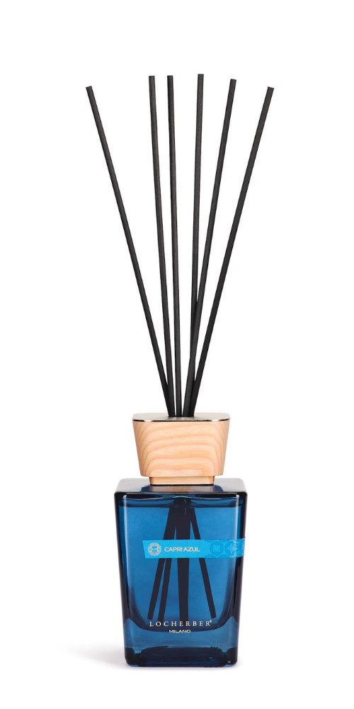 Locherber Milano Diffuser Capri Azul 500ml, mit 6 Rattanstäbchen aus ...