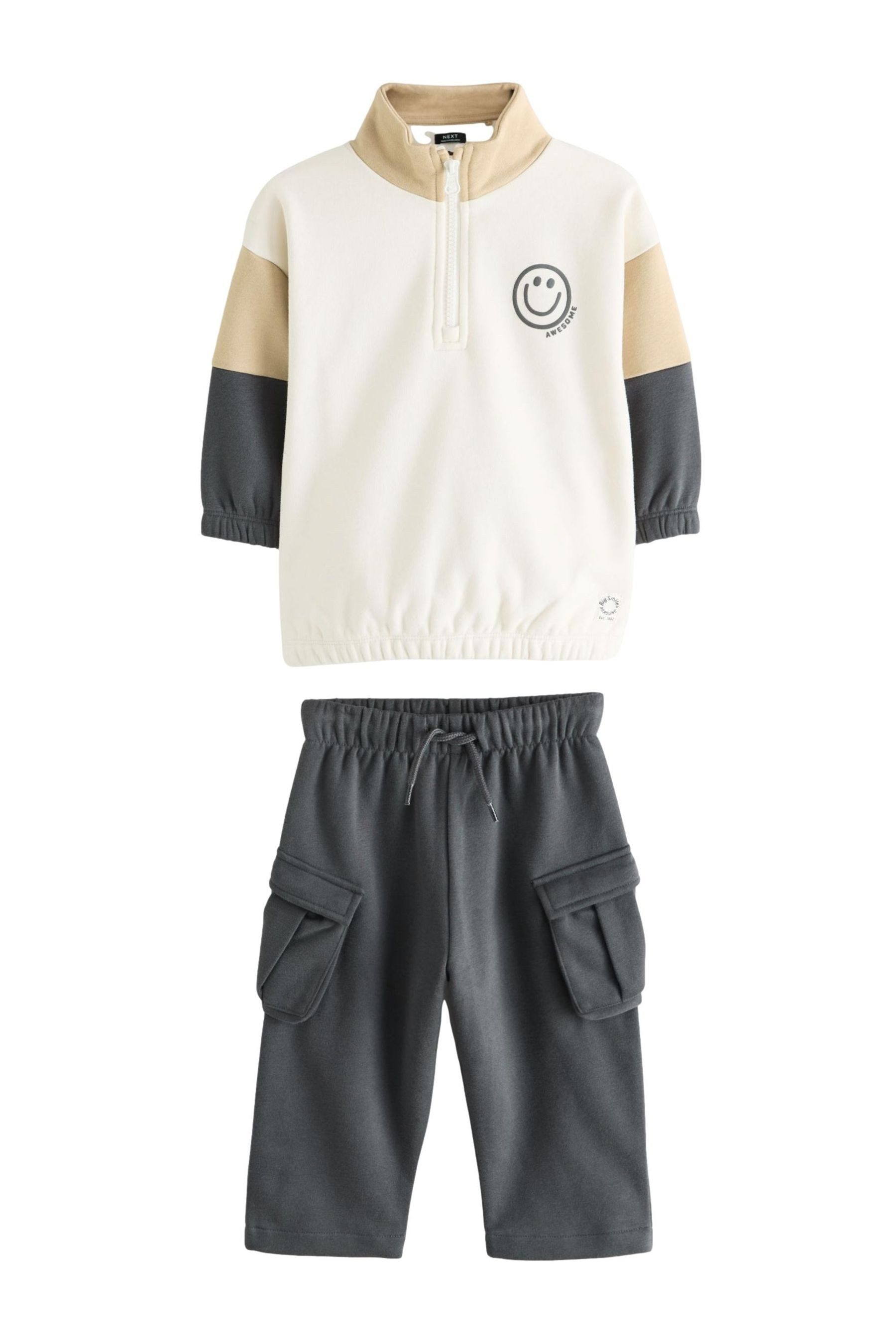 Next Sweatanzug Sweatshirt Mit Rv Trichterkragen Jogginghose 2 Tlg