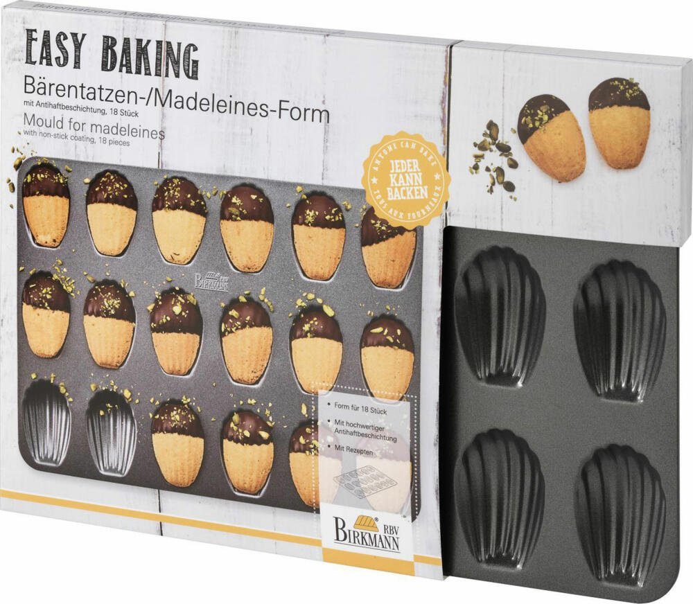 Birkmann Backform Birkmann Easy Baking Bärentatzen Madeleine Blech
