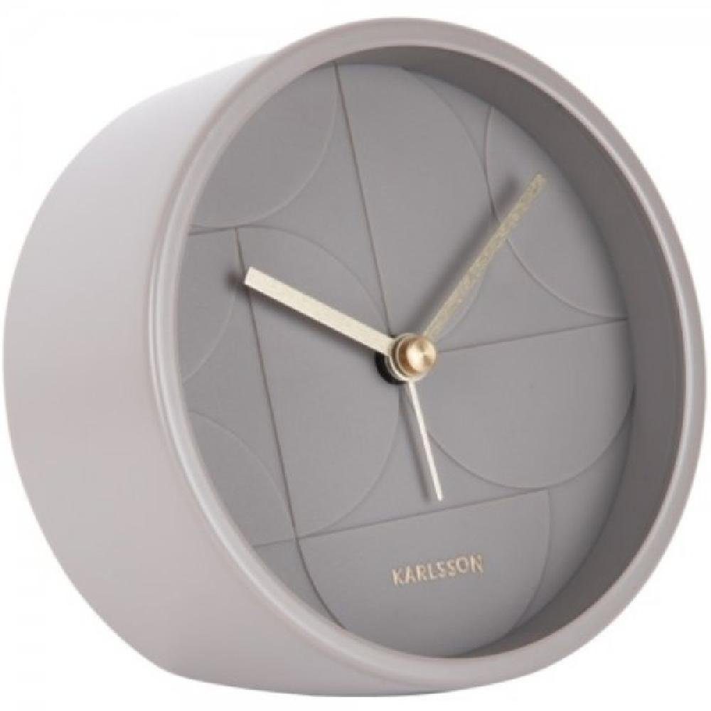 Karlsson Uhr Wecker Echelon Circular Dark Grey