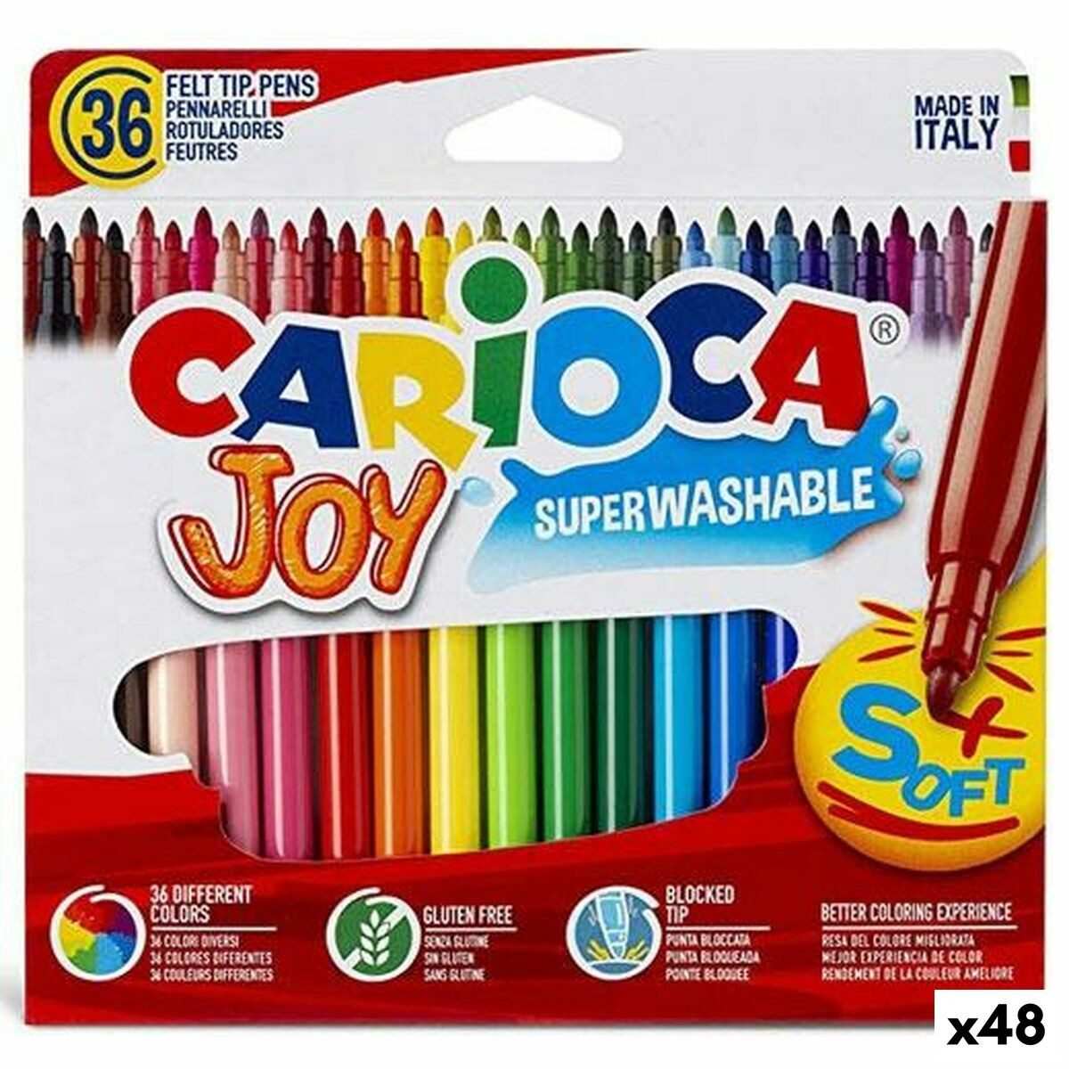 Carioca Marker, Marker-Set Carioca Joy Bunt (48 Stück)
