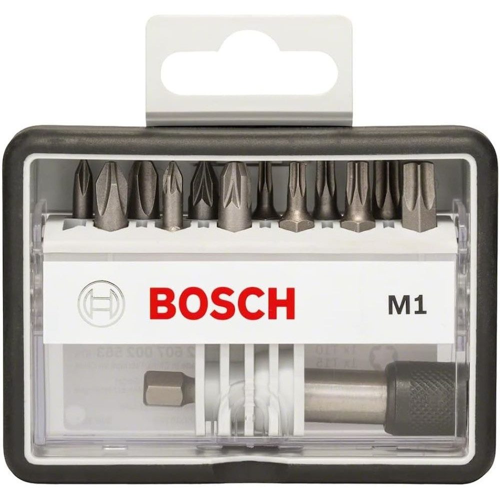 BOSCH Bit-Set Bosch Robust Line Bit-Set 12+1-teilig Extra-Hart, 12+1 ...