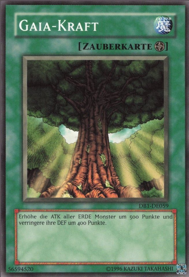 Recollectibles Sammelkarte Yugioh Karte Gaia Kraft Deutsch Yu Gi Oh