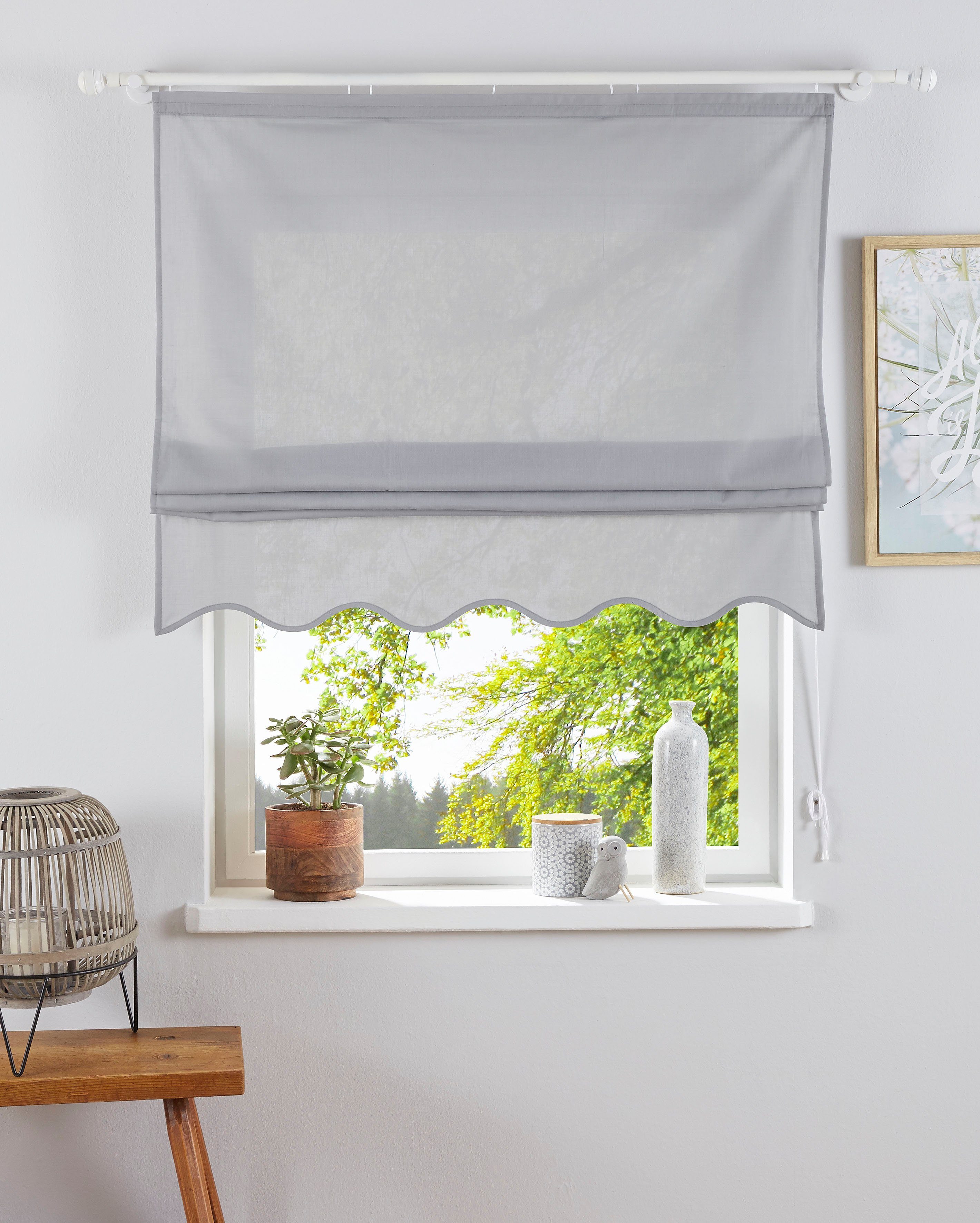 Klettband Raffrollos kaufen » Raffrollos mit Klettband | OTTO