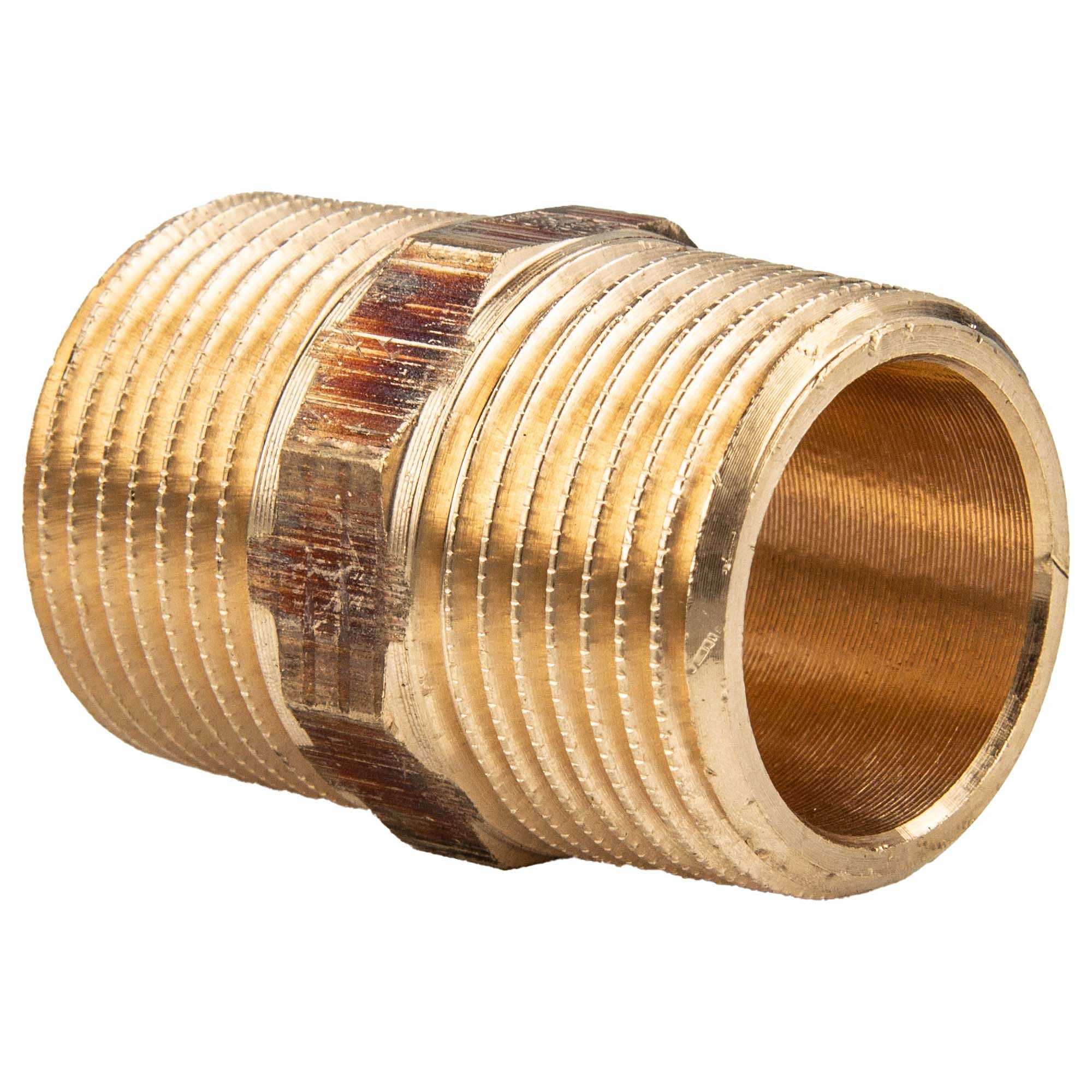 Viega Gewindefitting Rotguss Nippel Doppelnippel AG/AGTyp 3280 DVGW, 1/8 Zoll