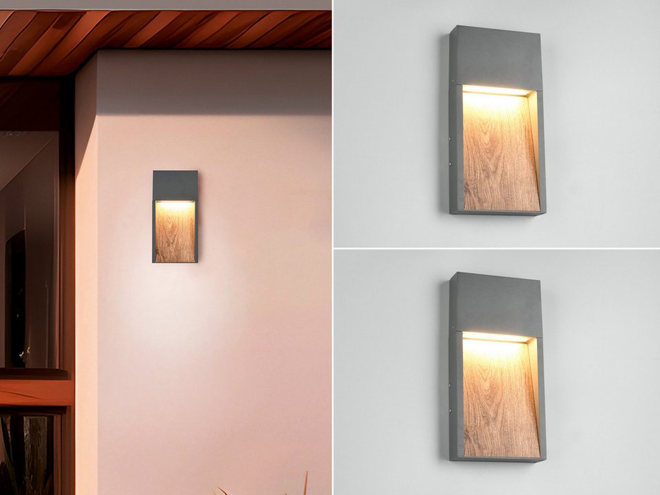 Meinewunschleuchte Led Außen Wandleuchte Led Fest Integriert Warmweiß