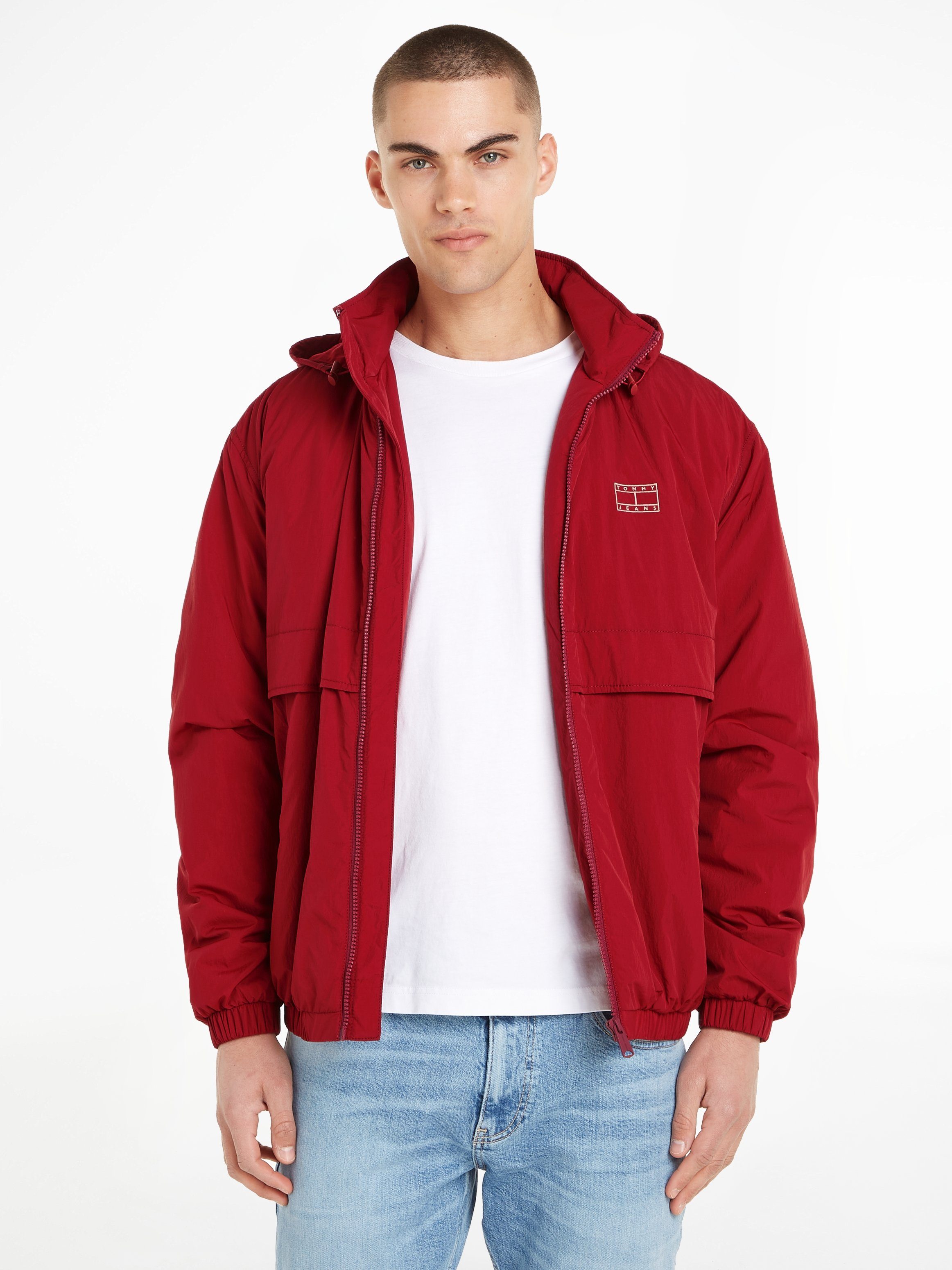 Tommy Jeans Windbreaker Tjm Tonal Flag Jacket Mit Kapuze