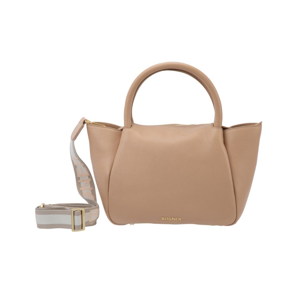 BOGNER Handtasche Wallis Raja M Latte, Handbag