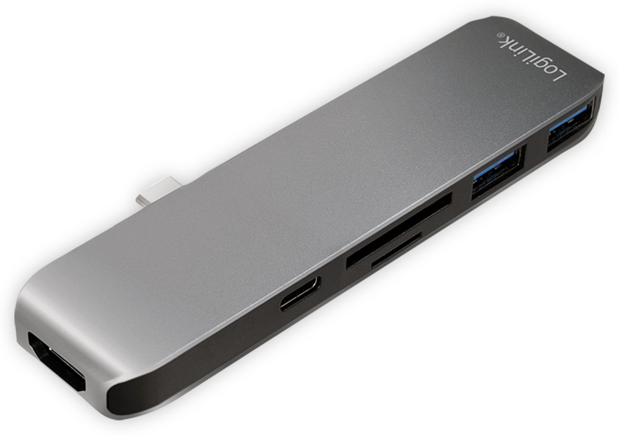 LogiLink LOGILINK USB-C Hub UA0301, Multifunktion USB-Adapter