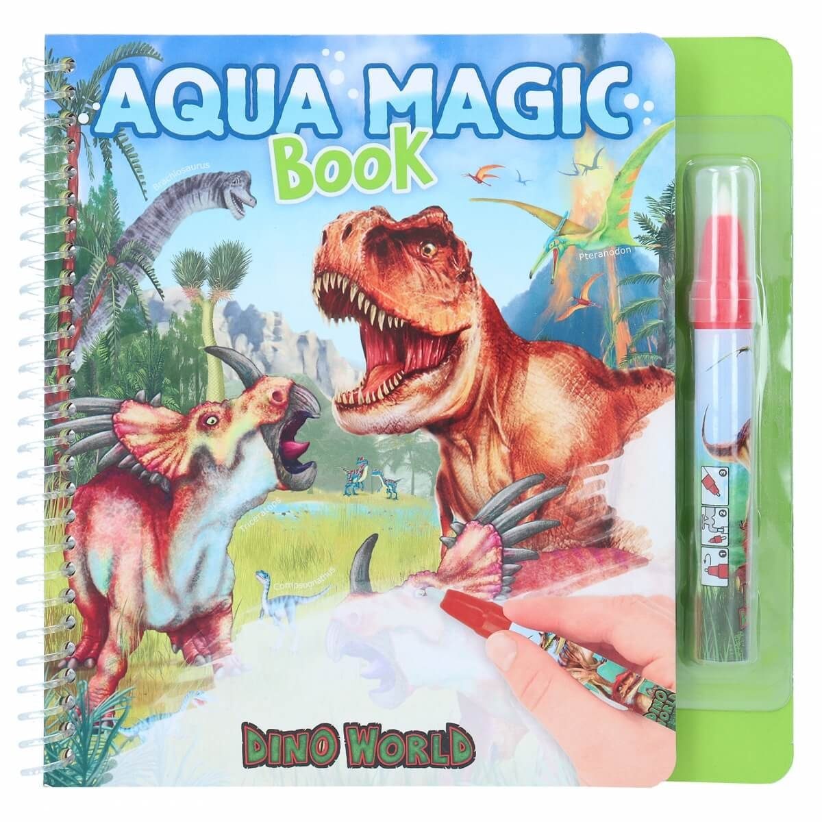 Depesche Malvorlage Dino World Aqua Magic Book, Malbuch
