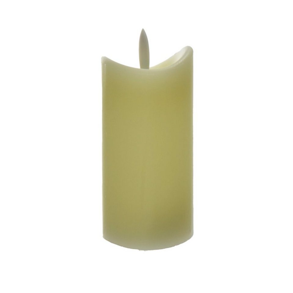 Bands Led Kerze Echtwachskerze Creme 15 X Ø 9 Cm Mit Flackerflamme Und Timer
