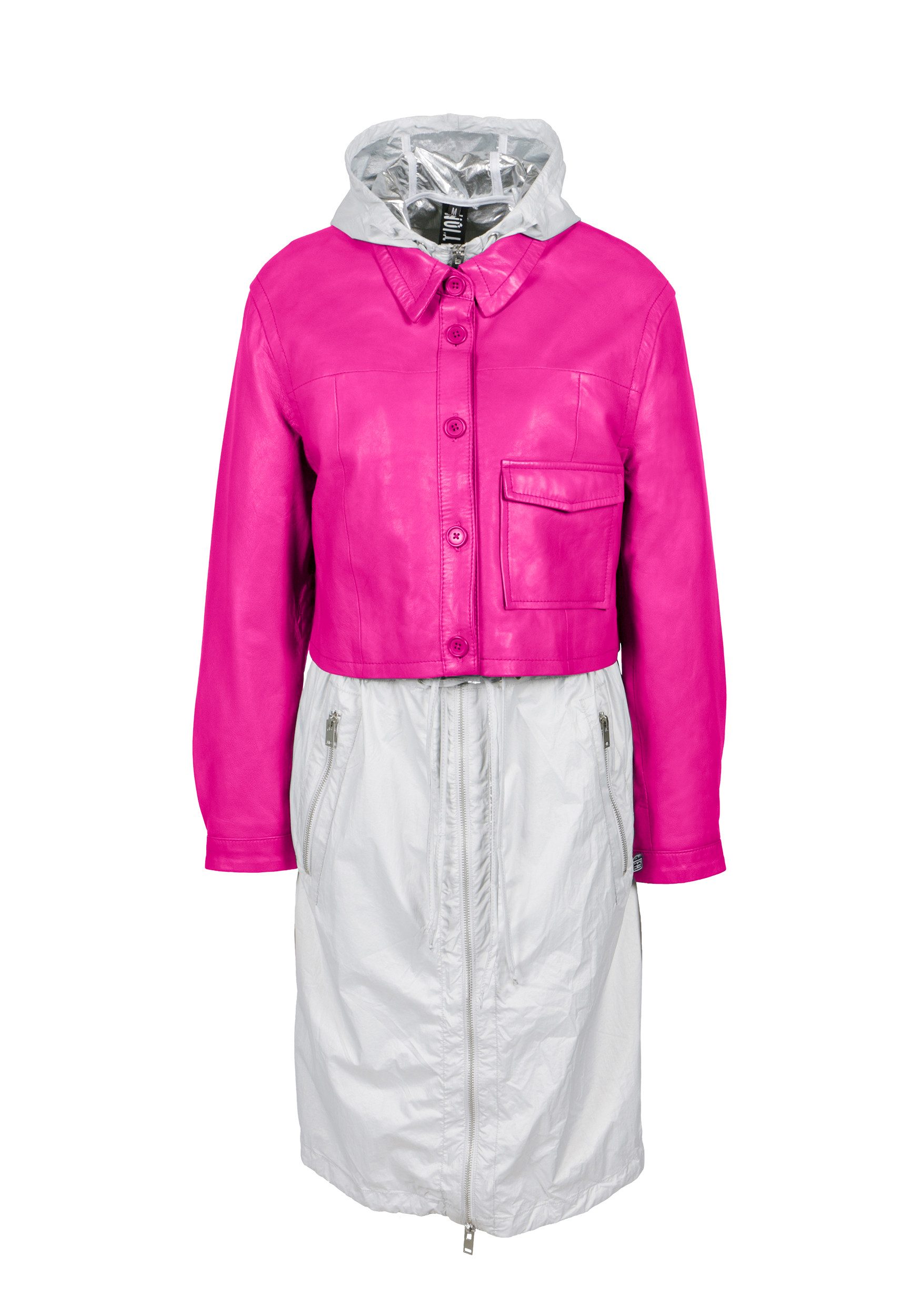 Freaky Nation Lederjacke Center Bird-FN