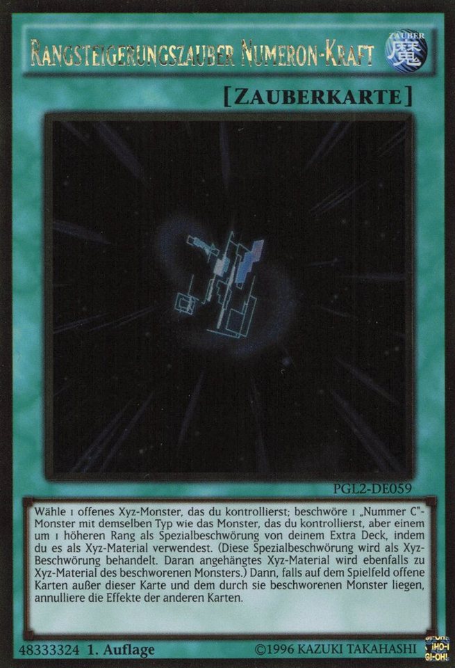 Recollectibles Sammelkarte Yugioh Karte Rangsteigerungszauber Numeron